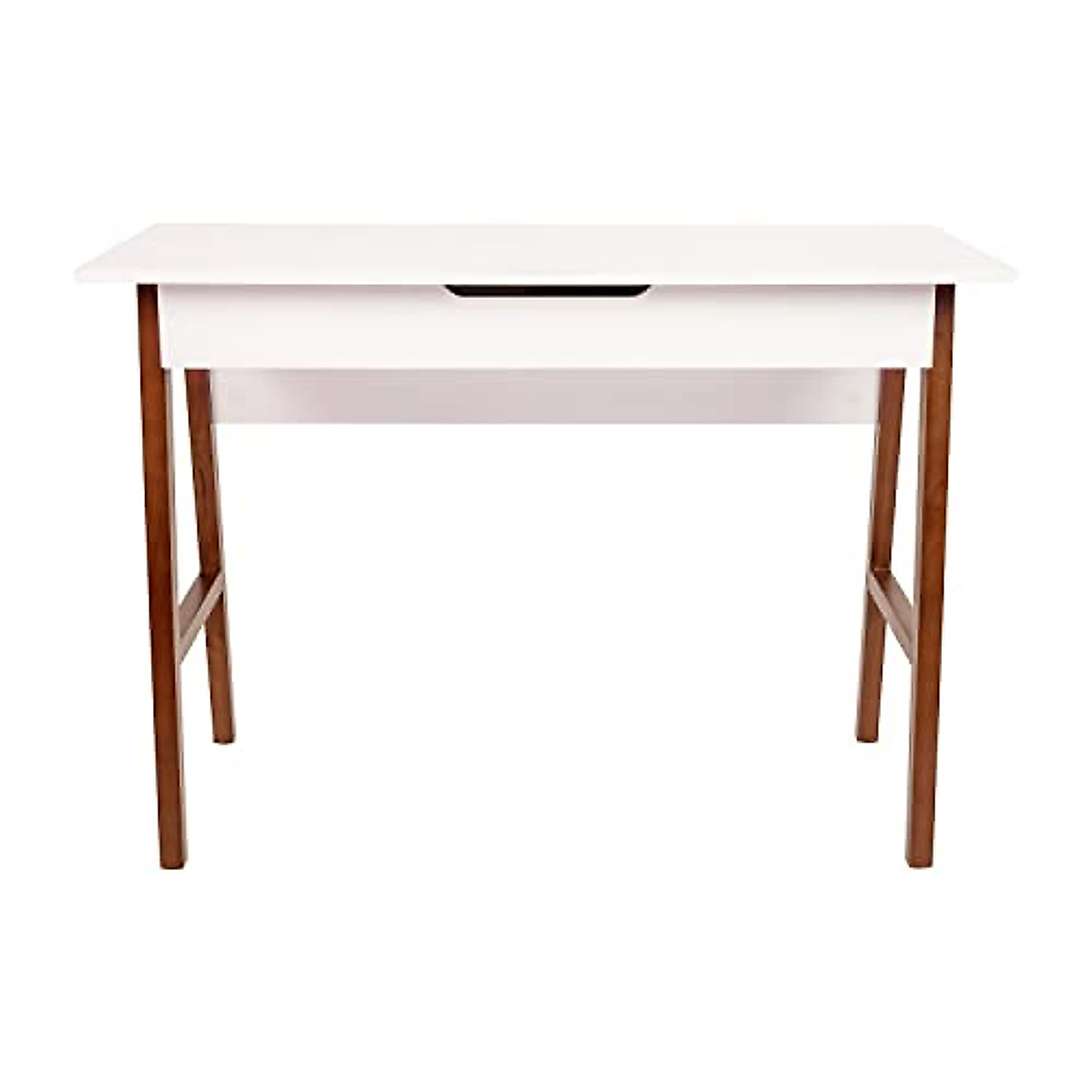 Flash Furniture Computer Desk - White Home Office Desk with Storage Drawer - 42" Long Writing Desk for Bedroom
