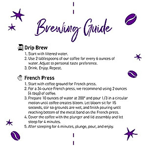 Joffrey's Coffee - Caramel Mudslide, Flavored Coffee, Artisan Medium Roast, Arabica Coffee Beans, Caramel, Dark Chocolate, Vanilla, & Rum Flavor, Brew or French Press, No Sugar (Whole Bean, 16 oz)