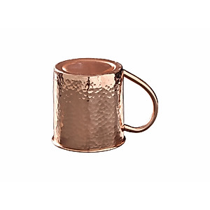 Alchemade 100% Pure Hammered Copper Mug - 14 Ounce Mug For Mules, Cocktails, Or Your Favorite Beverage - Seamlessly Made to Last a Lifetime Tarnish Free