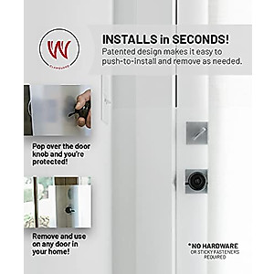 Heavy Duty CLAWGUARD - The Ultimate Door Scratch Shield, Frame & Wall Scratch Protection Barrier for Dog and Cat Clawing, Scratching and Damaging Doors, Scratch Shield 20in x 44in