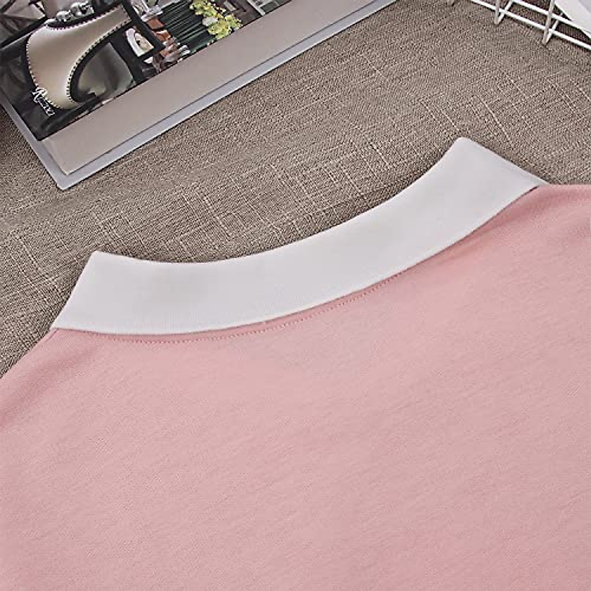 CM C&M WODRO Women Frog Sweatshirt Graphic Aesthetic Oversize Pullover Clothes Long Sleeve T-Shirt with Pocket (Pink, Medium)