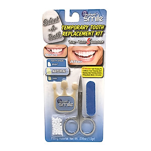Instant Smile Temporary Tooth Replacement Kit - Natural Shade, with Extra Thermal Fitting Beads