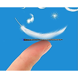 Silver Fiber Blue Stripe Gaming Gloves for Sweaty Hands Finger Sleeves for Mobile Game Controllers (Pack of 2) Anti-Sweat Breathable Thumb Finger Sleeve for League of Legend, PUBG, Rules of Survival