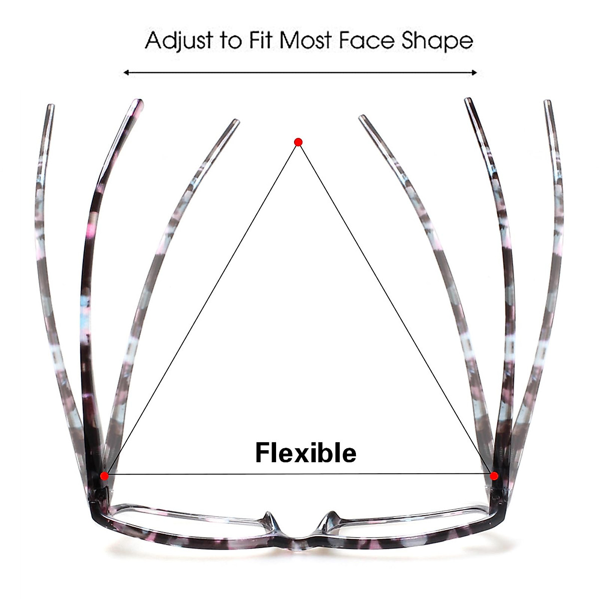 Kerecsen Reading Glasses 5 Pairs Fashion Ladies Readers Spring Hinge with Pattern Print Eyeglasses for Women (Mix Color -2, 2.00)