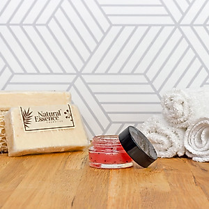 Cornucopia 15-Milliliter Clear Glass Balm Jars (12-Pack); 1/2 oz Cosmetic Jars with Lined Black Plastic Lids