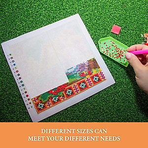 Diamond Painting Release Paper 16 x 12 cm and 15 x 10 cm Diamond Art Paper Covering Double-Sided Non-Stick Replacement Cover Sheets 5D Diamond Painting Accessories and Tool for Adult Kid (100 Pieces)