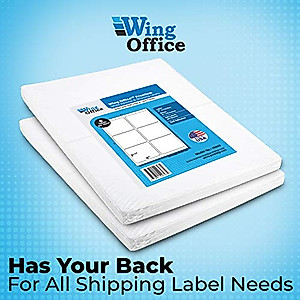 Pro Office Shipping Labels for Printers - Premium 600 Self Adhesive - Laser and Ink Jet Printers, White, Made in USA, 3.33 x 4 Inches, Pack of 600, Same Size As 8164 and More