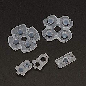 1 Set Silicone Conductive Rubber Pads for PS4 Controller JDM-030 JDM-040 Buttons Repair Part