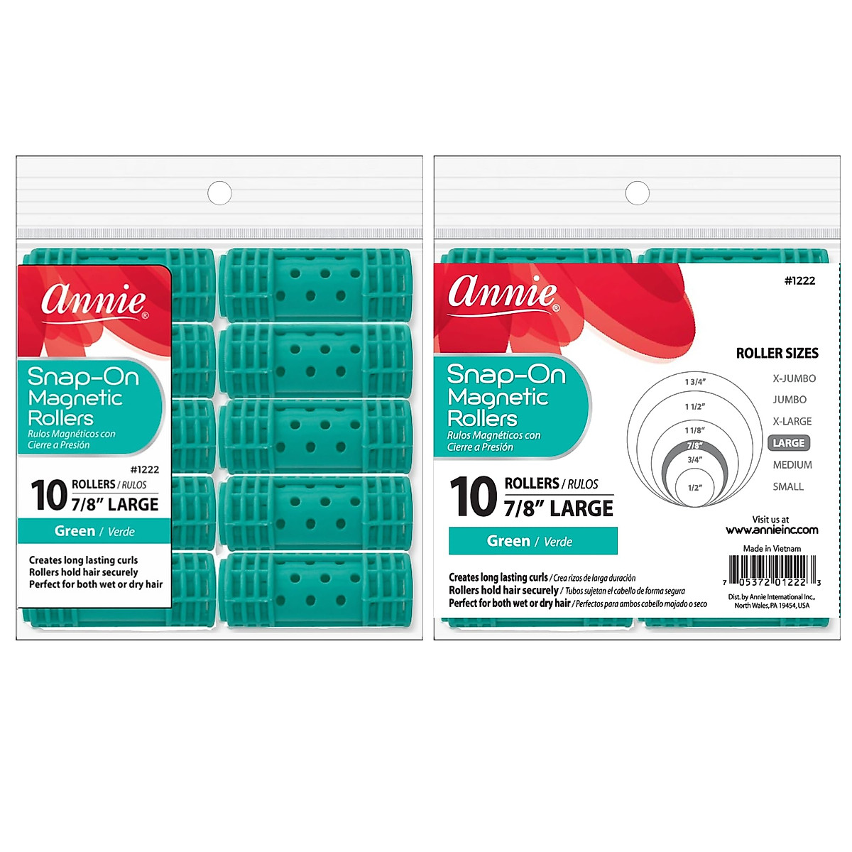 Snap On Magnetic Rollers - Large