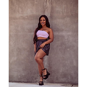 LISHAN Women's Platform High Heels Slingback Block Chunky Heel Backless Ankle Buckle Round Open Toe Faux Suede Heeled Sandals Dressy Prom Dancing Ankle Strappy Solid Color Shoes Black Size 10