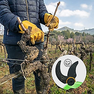 K KLEZHI Cordless Electric Pruning Shears Battery Powered Tree Branch Pruner Cut Capacity of 40mm / 1.58inches, 2 x 2 Ah Lithium Rechargeable Battery 6-8 Working Hours Green