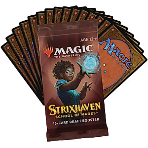 Magic: The Gathering Strixhaven Draft Booster Box | 36 Packs (540 Magic Cards), Brown