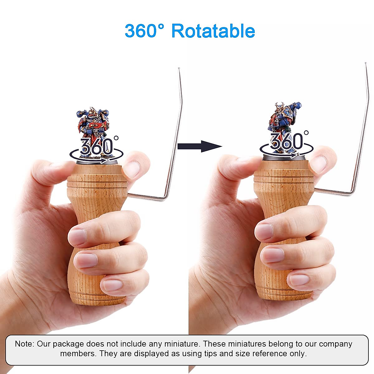 Jucoci Painting Handle for Miniautres Paint Handle Compatible with DND Miniatures, Scale Model, Fantasy Figurines