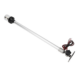 LED Anchor Light, Waterproof PC Lampshade LED Stern Pole Light Anti Rust for Fishing Boats
