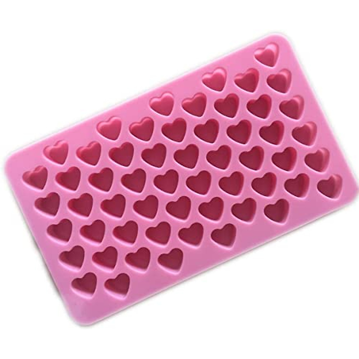 Silicone mold Mini Heart Shape Silicone Ice Cube / Chocolate Mold Pink