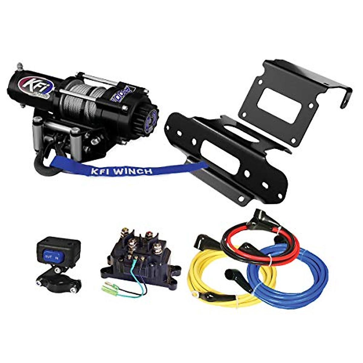 KFI Combo Kit - A2000 Winch Winch Mount - fits 2007-2013 TRX420 TE & TRX420 TM Rancher 420 2x4