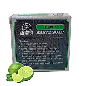 COL CONK LIME GLYCERINE SHAVE SOAP