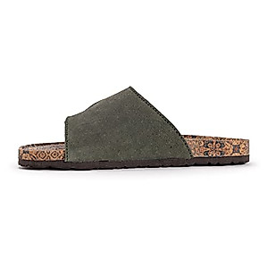 MUK LUKS Women's Valerie Terra Turf Sandals, Green, 10