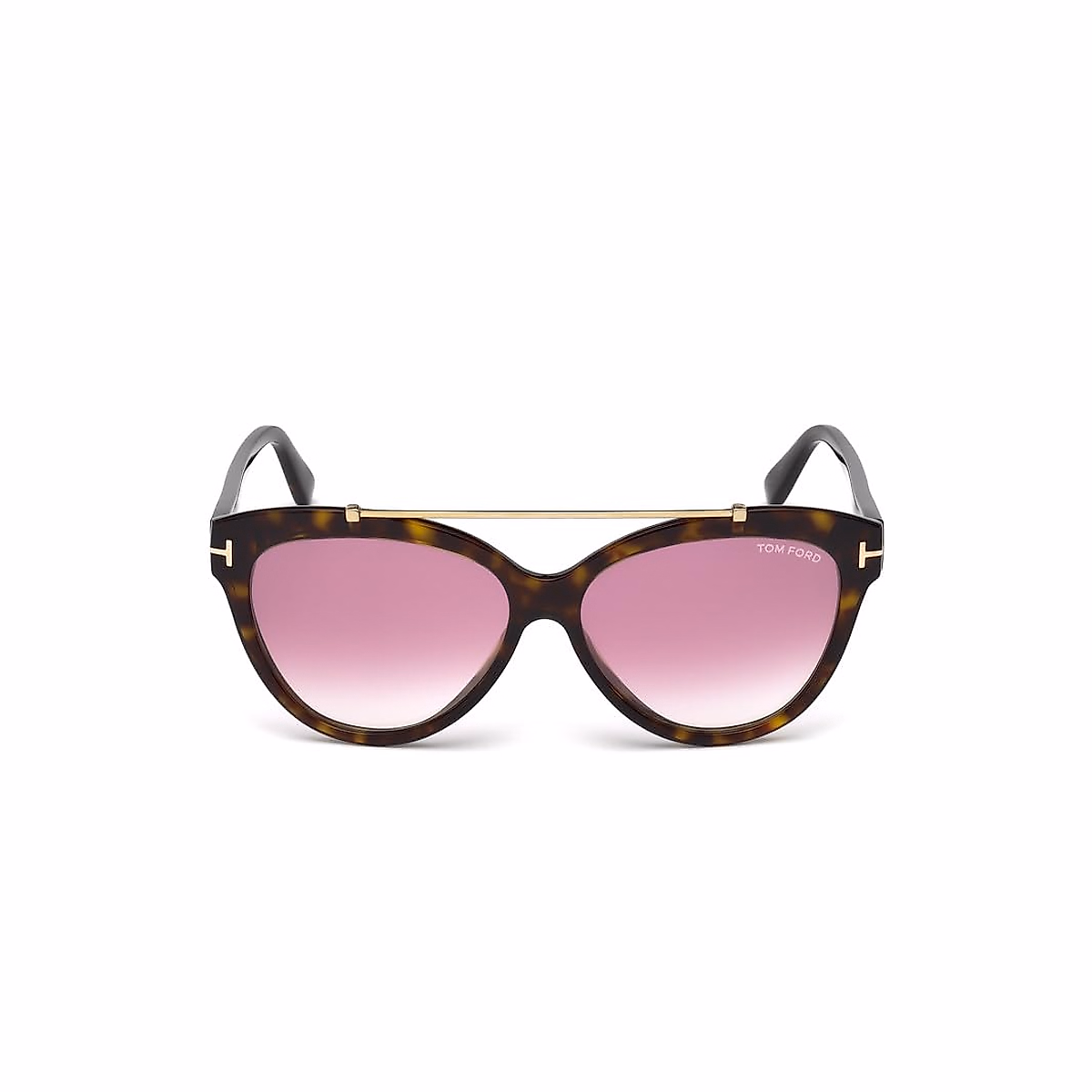 Tom Ford TF518 Livia 52Z Womens Dark Havana/Gold 58 mm Sunglasses - dark havana/gold