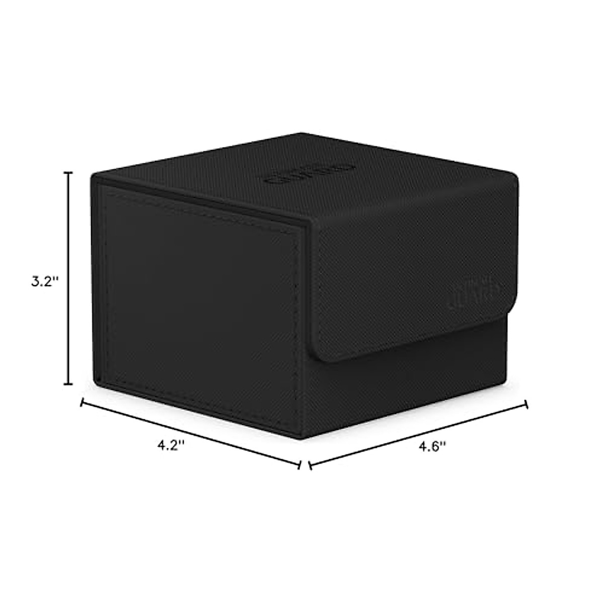 Ultimate Guard Sidewinder 133+, Deck Box for 133 Double-Sleeved TCG Cards, Black, Magnetic Closure & Microfiber Inner Lining for Secure Storage