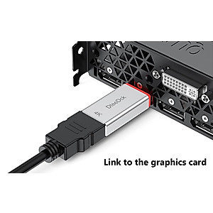 DteeDck Display Port to HDMI Adapter 4K 2 Pack, DisplayPort to HDMI Converter Male to Female, DP to HDMI Adopter [2K 60Hz, 1080p 120Hz] for Monitor Computer Laptop Projector