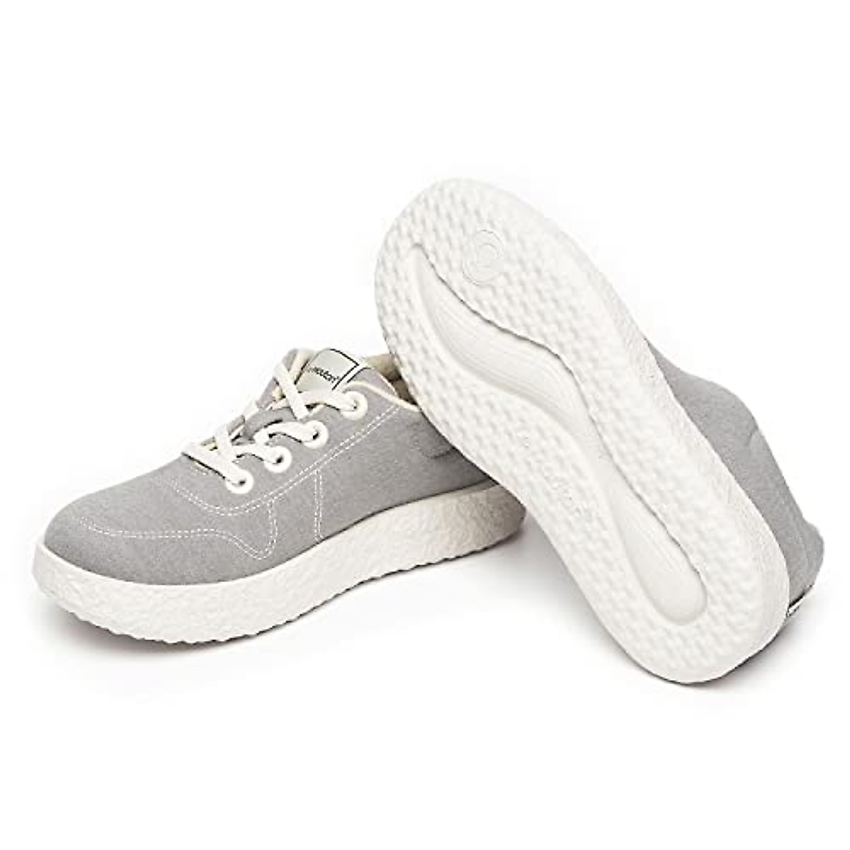 LE MOUTON Mate Merino Wool Comfortable Walking Shoes Grey 280mm | Platform Shoes for Men and Women | Eco-Conscious Lightweight Sneakers | Fashion Sneakers