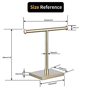 kimzcn Modern Free Standing Countertop Towel Ring SUS 304 Stainless Steel Hand Towel Holder Tree Rack Brushed PVD Zirconium Gold