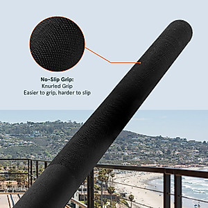 Retrospec Steel Macebell 5 to 30lbs for Men & Women Steel Mace Strength Training & Full Body Workouts, Matte Black