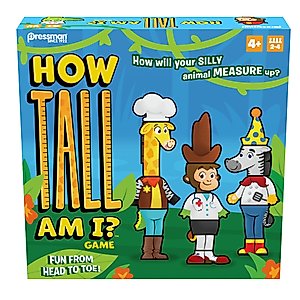 How Tall Am I? - Preschool Game of Measuring - Mix and Match to Create Your Animal, Tallest Wins! - Ages 4 and Up, 2-4 Players