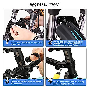 TAGVO Bike Fender Set, 2 Parts-Universal Full Cover Thicken Widen Bicycle Mudguard Set Mountain Bike Front and Rear Mud Guard Portable Adjustable Bike Fender Mudflap for MTB Mountain Road Bike