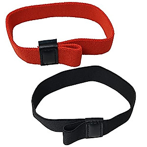 Lunch Box Elastic Bands FMHXG 4PCS Black and Red Double Layer Bento Box Fixing Straps Lunch Container Sealing Straps for Home School Office Outdoor Camping, Bento Lunchbox Strap