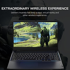 Lenovo IdeaPad Gaming 3 15.6” FHD 120Hz Laptop, AMD Ryzen 5 5600H, NVIDIA GeForce GTX 1650 4GB DDR6, 16GB RAM, 512GB SSD, Backlit Keyboard, Wi-Fi, Bluetooth, Black, Win 11 Pro, 32GB Hotface USB Card