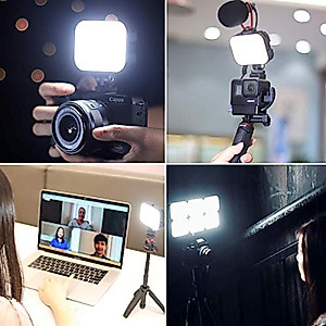 2 Pack VIJIM VL100C Bi-Color LED Video Light on Camera,Mini Rechargeable 2000mAh LED Camera Lights,CRI95+ Dimmable 2500-6500K Ultra Bright Photo and Video Lighting,LED Fill Lamp…