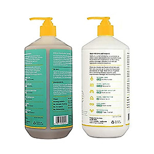 Alaffia EveryDay Shea Shampoo and Conditioner - For Normal to Very Dry Hair, Gently Cleanses, Moisturizes, Restores & Protects with Fair Trade Shea Butter, Vegan, No Parabens, Vanilla Mint, 16 Fl Oz Each