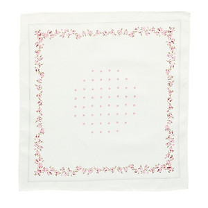 Selini Women's Floral Printed Bundle Cotton Handkerchief Set (Pack of 3), White