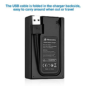 Powerextra 2 x EN-EL9 Battery & Charger with LCD Display Compatible with Nikon D40 D40x D60 D3000 D5000 Cameras
