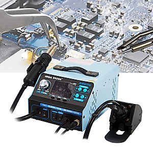 PIAOCAIYIN 992DA+ BGA Rework Soldering Station SMD Hot Air gun Solder Iron Pen Repair Board, 4 in1 Repairing Soldering Station, Multifunctional Soldering Station Kit