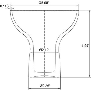 Margarita Glasses Stemless XL Large Thick Solid Clear Glass, 16 Ounces (4)