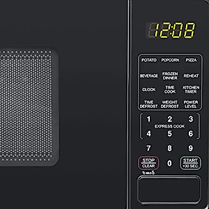 COOLHOME 0.7 cu. ft. Countertop Microwave Oven, 700 Watts Perfect for Apartments and Dorms - Easy Clean (black)