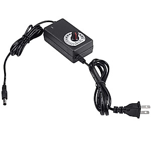 AC to DC Converter 110V-240V AC to DC 3-12V 2A Power Adapter Supply-Adjustable for Motor Speed Controller 110-240V