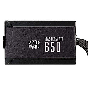 Cooler Master Watt 650 Watt Semifanless Modular Power Supply, 80 PLUS Bronze Certified Power Supply for Computers