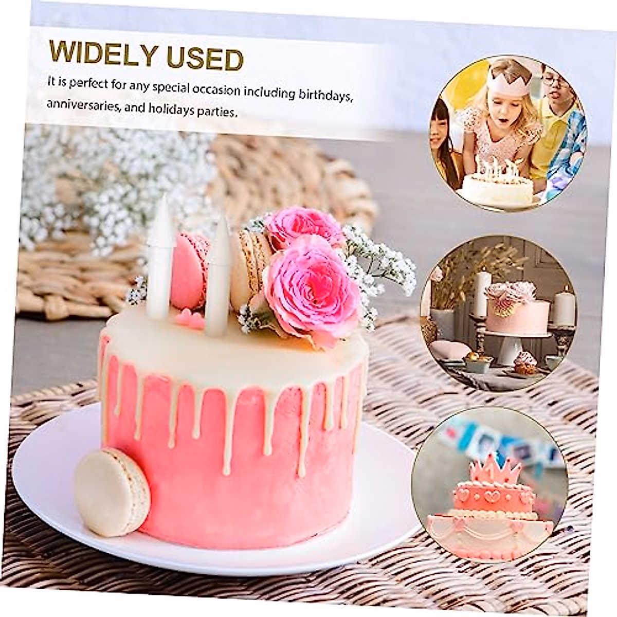 Abaodam 1 Set Dummy Cake Fake Cake Baking Practicing Tool Cake Photography Prop Cake Prop Simulated Cake Model Cake Dummy Tool Cake Diy Model Party Decor White Foam Party Supplies Wedding