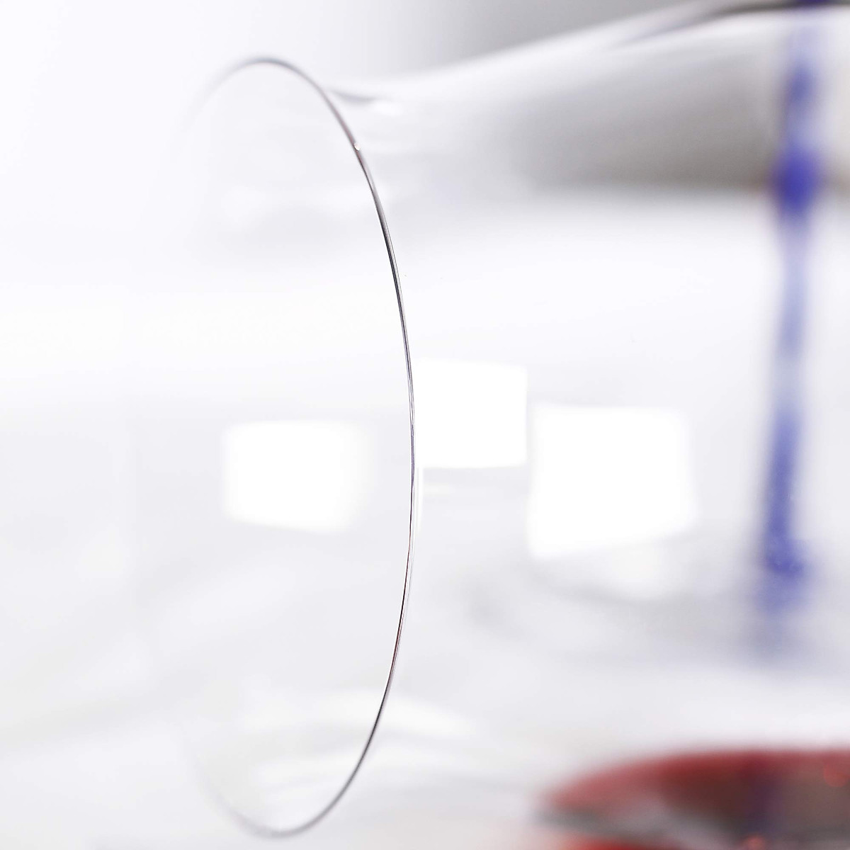 LUXU Wine Glasses(32oz) with Long Blue Stem & Clear Base,Luxury Crystal Red & White Wine Glasses Set of 2, Hand Blown,New World Designed Goblet in Premium Box,Perfect idea for Wine Lovers