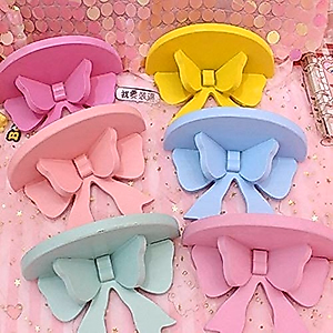 Kawaii Wood Floating Shelf Kawaii Wall Decor Kawaii Room Decor Kawaii Pink Room Decor (Pink)