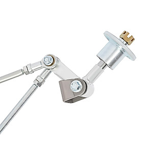 DNYSYSJ Steering Wheel Assembly 640mm Front Steering Gear Rack Joint Tie Rod & Wheel Assembly Tie Rod Ball Rack Joint Strut Knuckle Spindle Kit for 168cc Go Kart UTV ATV USA STOCK