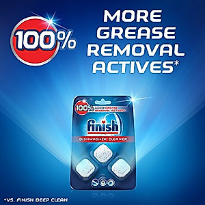 Finish In-Wash Dishwasher Cleaner: Clean Hidden Grease and Grime, 3 ct (Packaging May Vary)