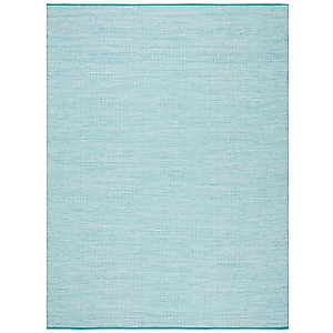 SAFAVIEH Montauk Collection Area Rug - 8' x 10', Pink & Fuchsia, Handmade Flat Weave Cotton, Ideal for High Traffic Areas in Living Room, Bedroom (MTK250U)