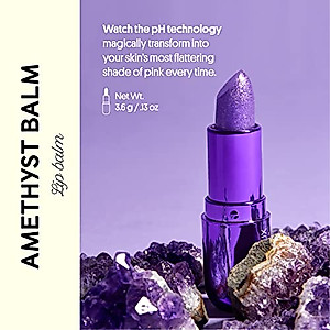 Winky Lux Glitter Confetti Balm, pH Color Changing Lipstick, Vegan & Cruelty Free Lip Balm, Hydrate & Plump, Sheer Pink Lipstick With Lavender Confetti