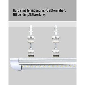 TIMIKEY 10 Pack LED Shop Lights,6500K 5000LM 4FT 36W Super Bright Strip Fixture,FCC&ETL No Interference,Plug&Play Ceiling Lighting is idea for Garage,Cabinet,Shop, Workbench,Warehouse