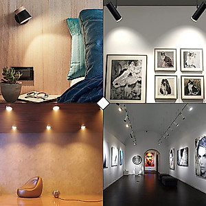 GRV MR16 GU5.3 LED Bulb AC110-120V 5W Equivalent 50W Halogen Lamp LED Spotlight Bulb Track and Indoor Lighting Downlight Not Dimmable Warm White Pack of 6